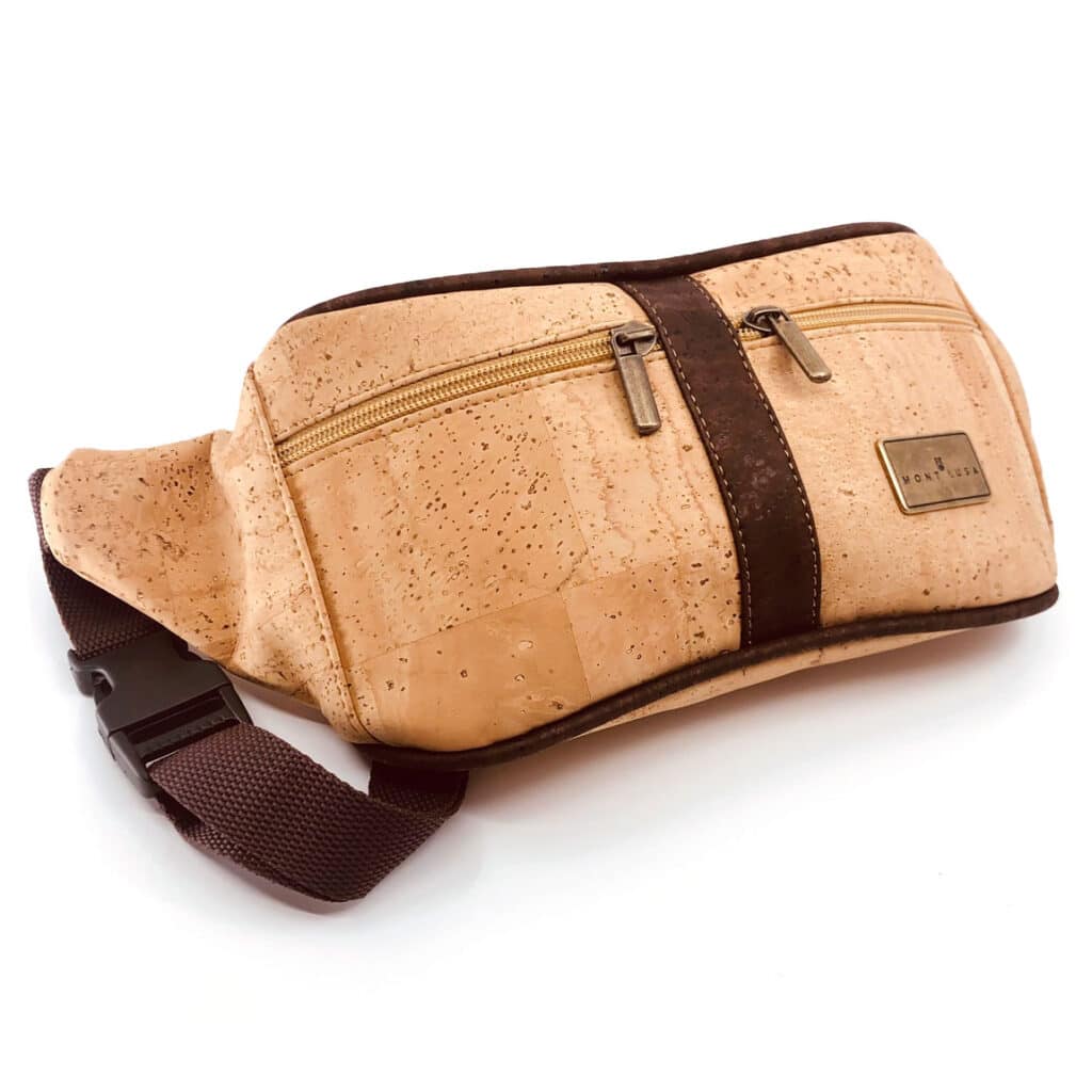 Braune Bauchtasche «Cinto» aus Kork von Marla Pais