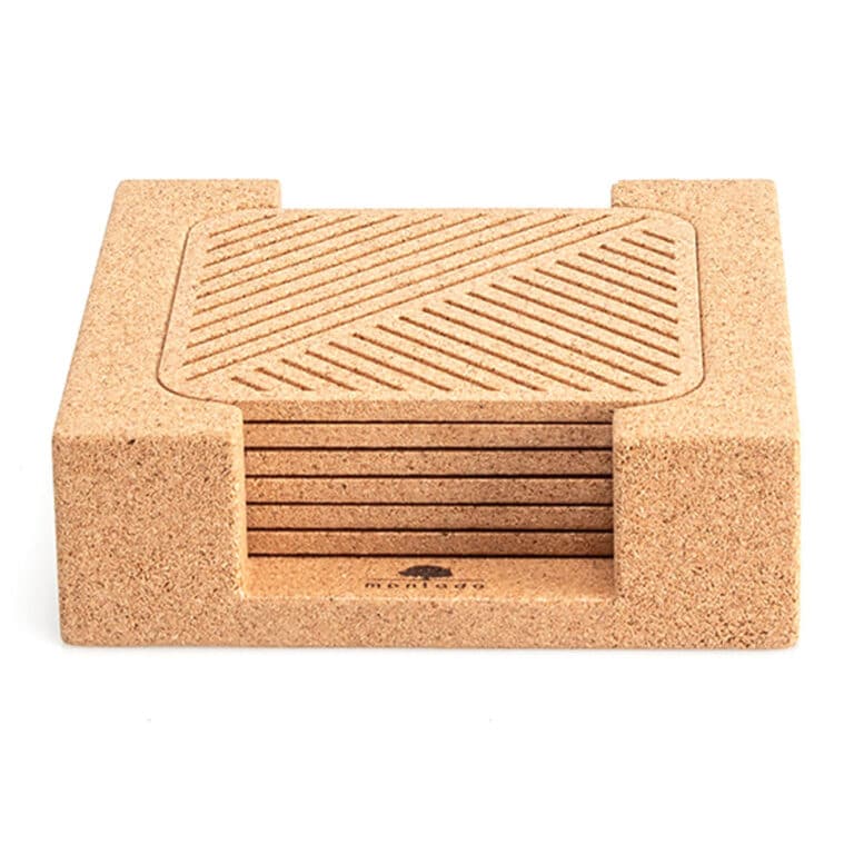 Untersetzer Set aus Kork «Laser» – Wasserabweisender Untersatz